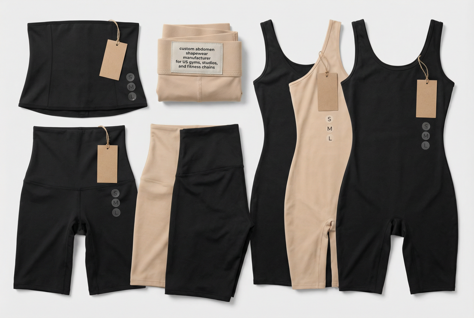 Custom Abdomen Shapewear Designs for Spanish Yoga Brands